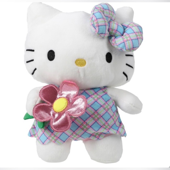 Hello Kitty | Toys | Hello Kitty Flower And Plaid Plush | Poshmark